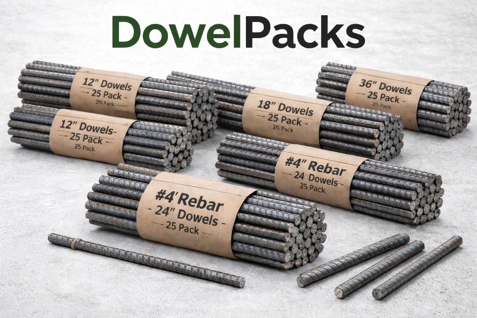 #4 x 36" DowelPack – Bolsinger Rebar Inc